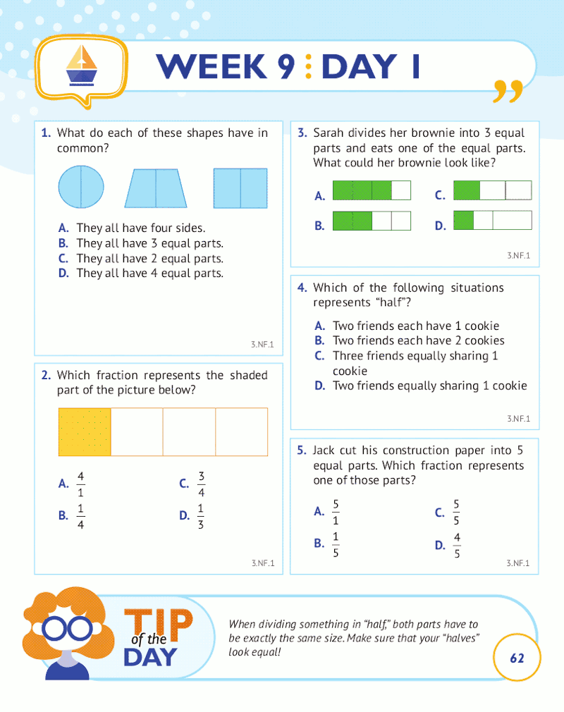 3rd Grade Math Worksheets Common Core