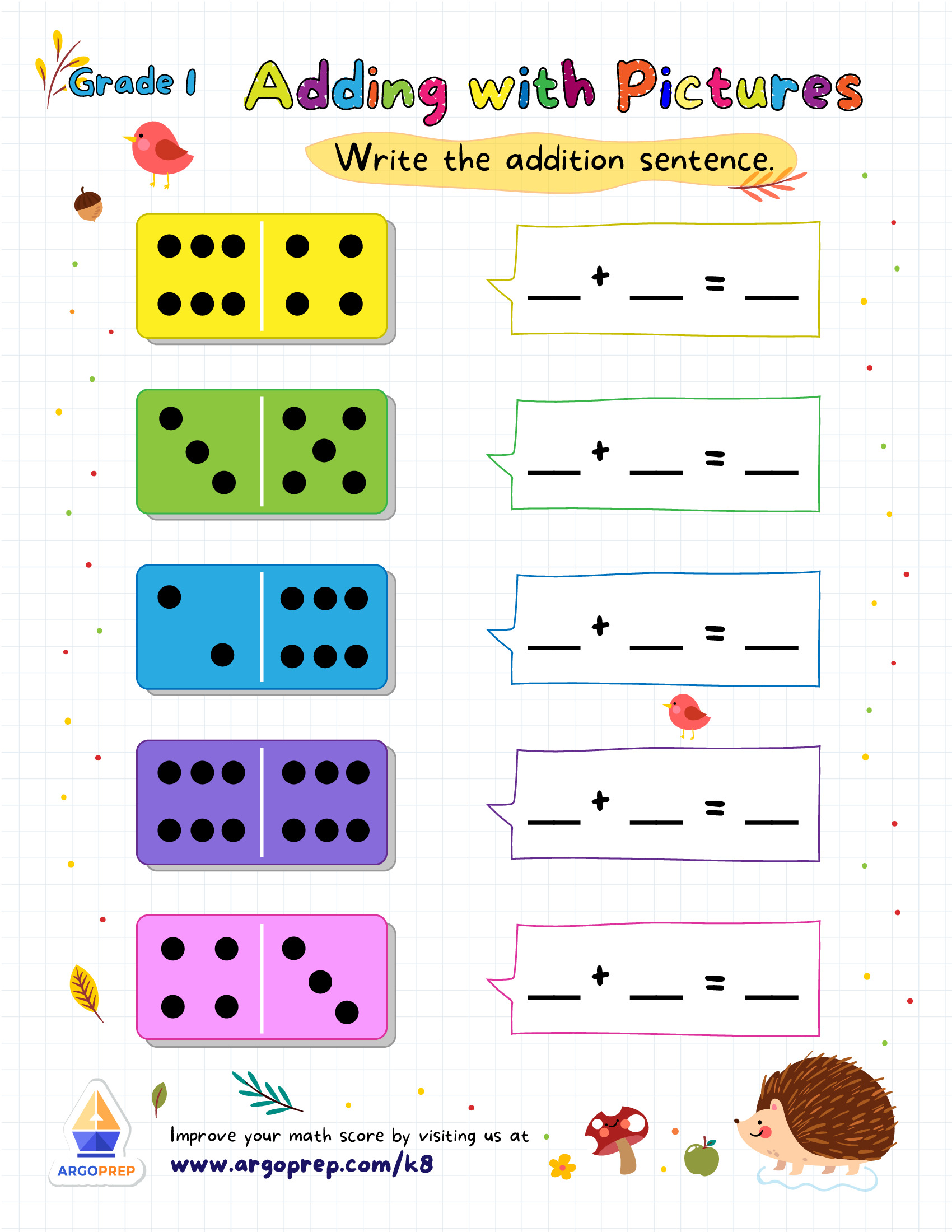 Domino Math Worksheet