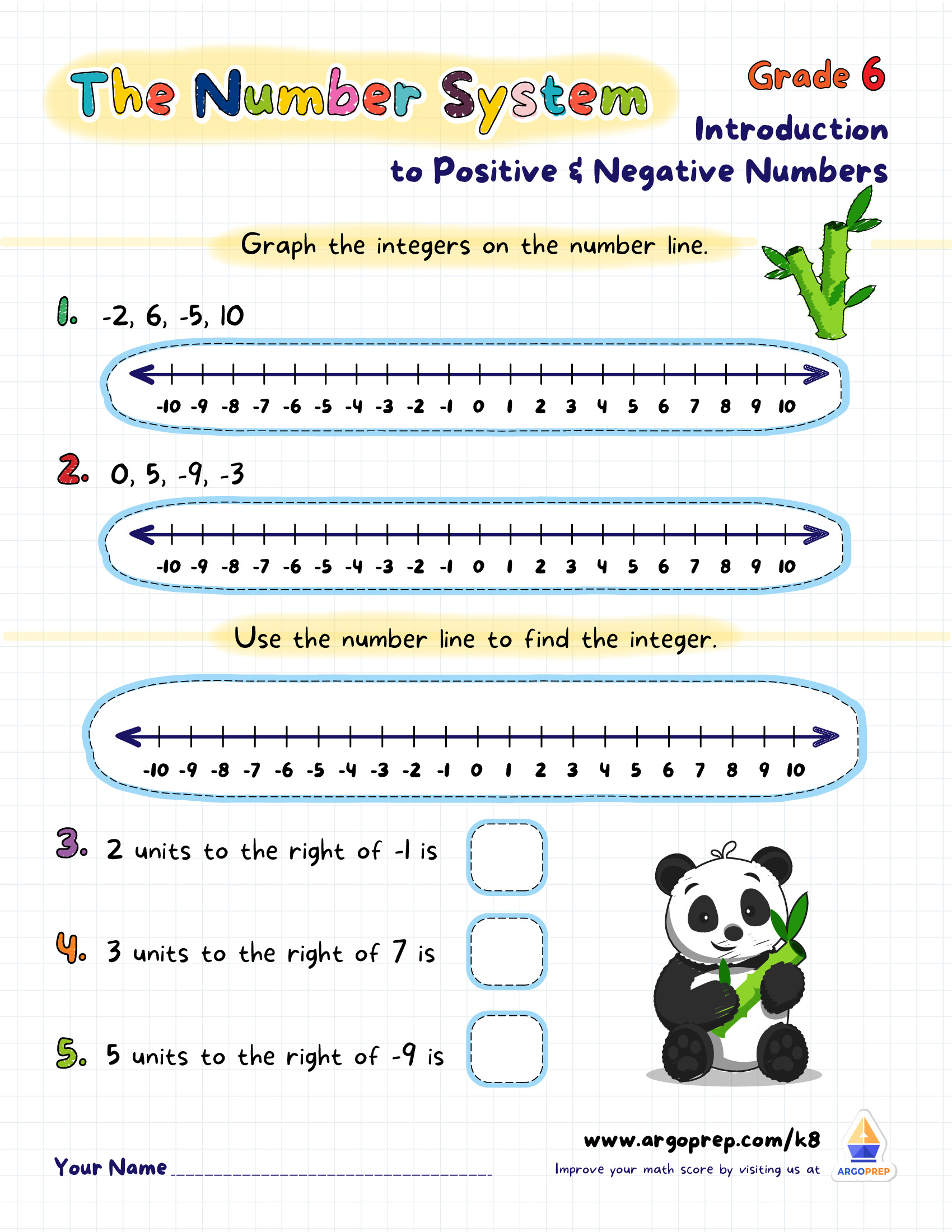 Multiplying Positive Negative Numbers Worksheets