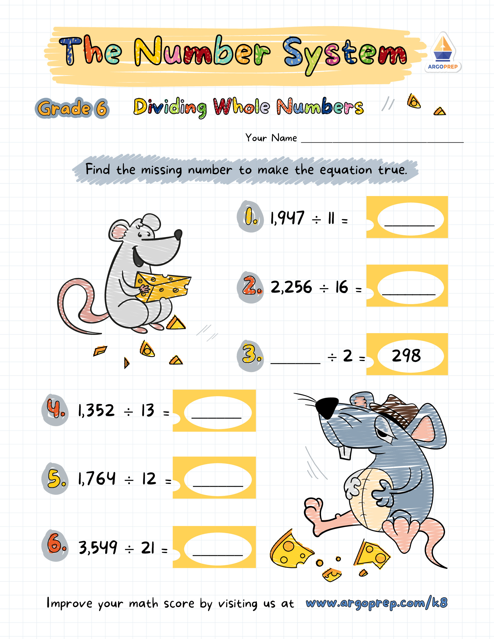 Dividing Mixed Numbers Worksheet