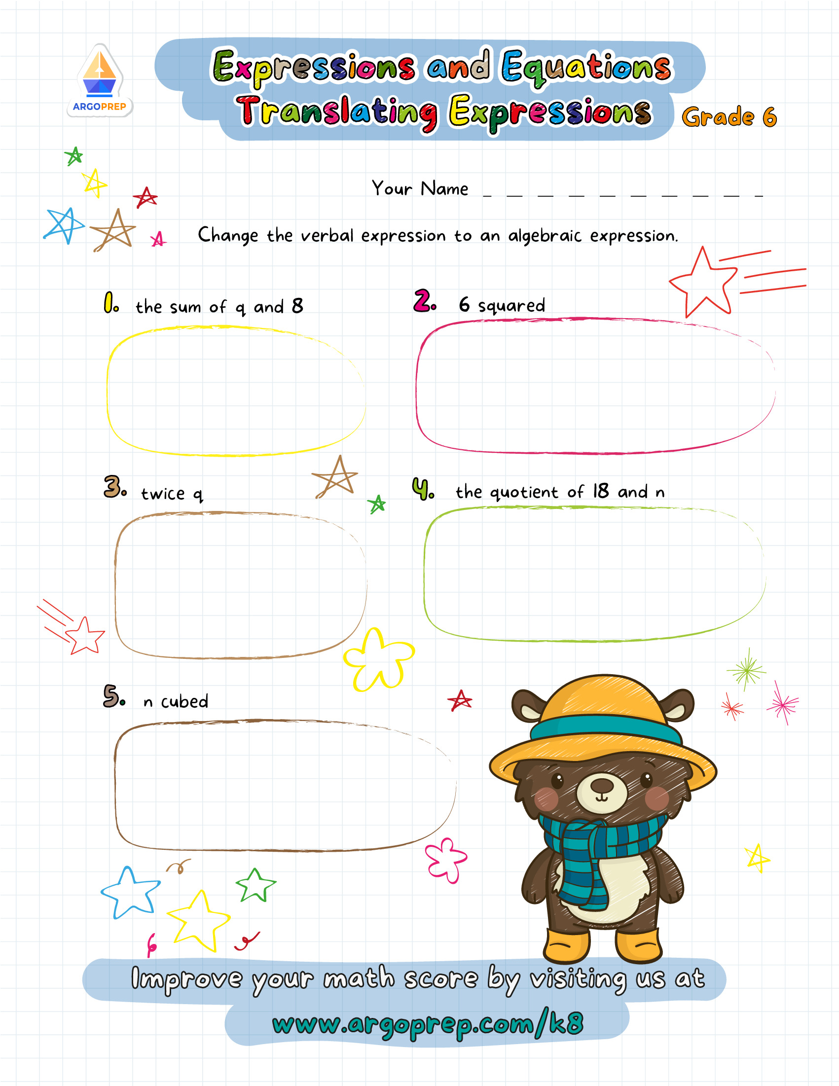 Super Star Math Worksheets