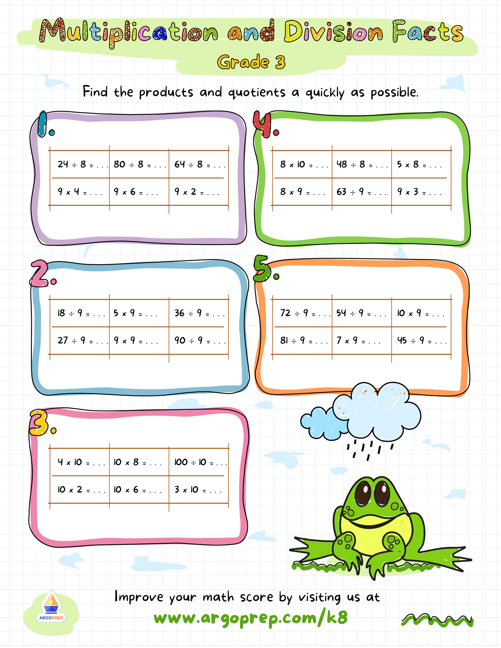 Multiplication Worksheets Common Core 3rd Grade Multiplication Mystery