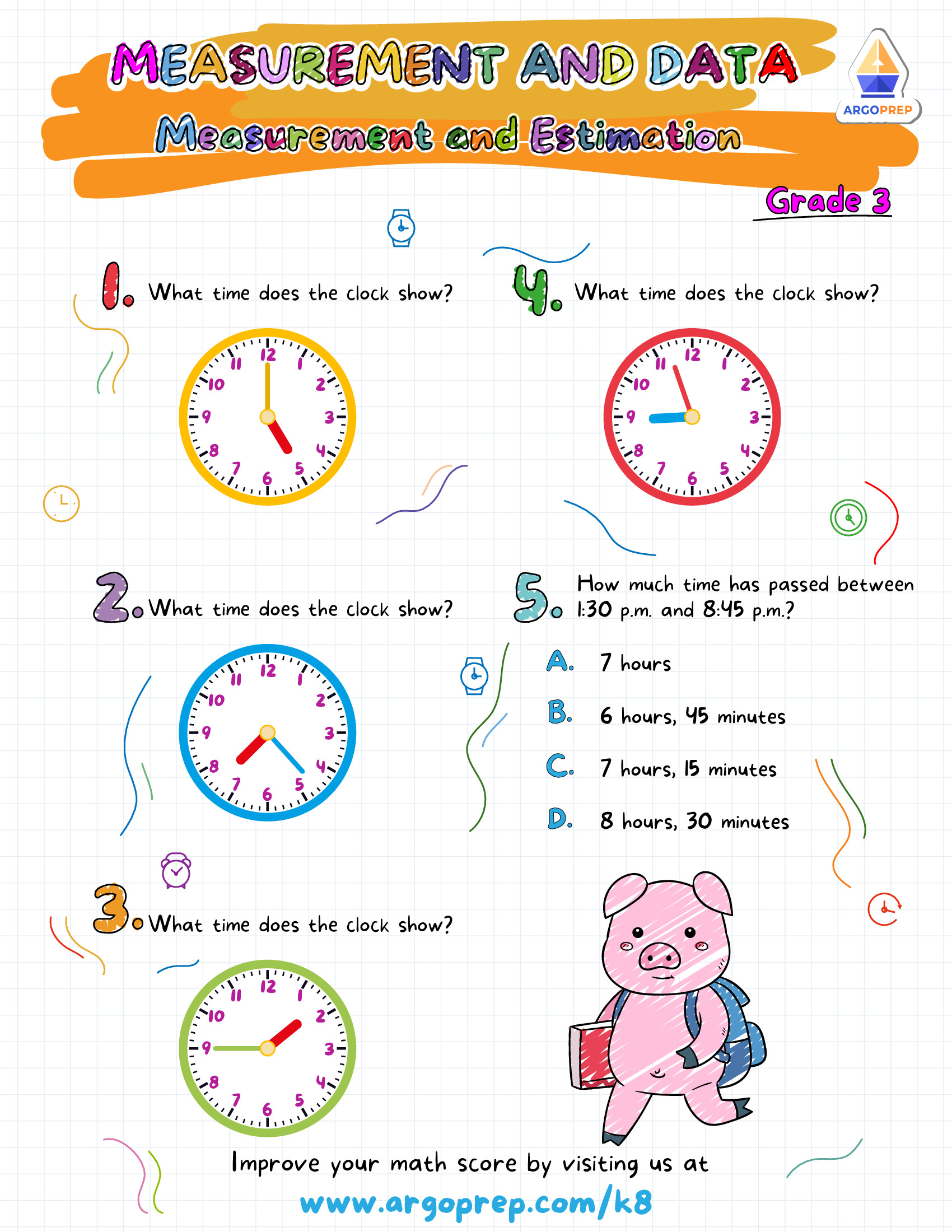 Time Worksheets For Grade 3 Online