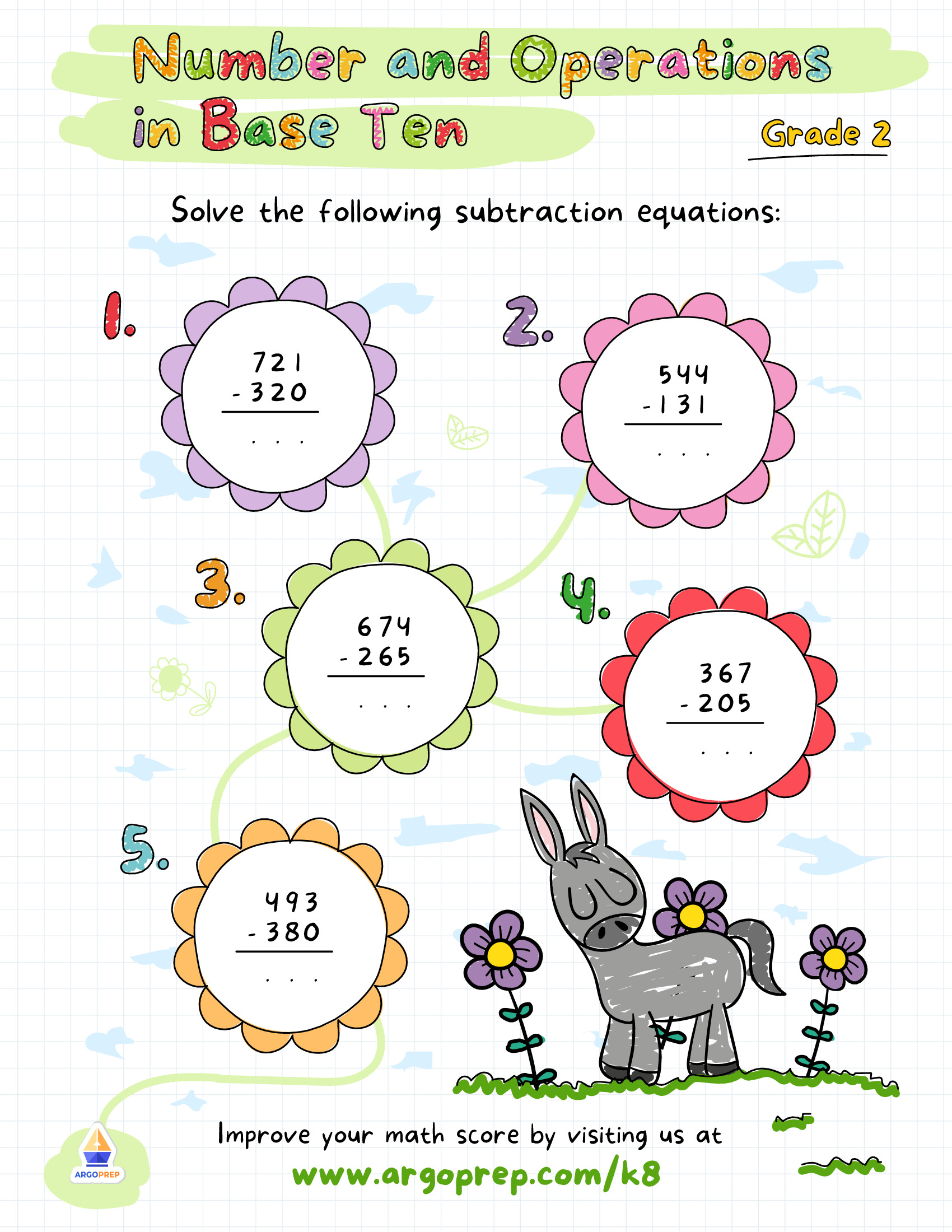 Free Math Worksheets For Grade 2 Common Core 2nd Grade Math Common