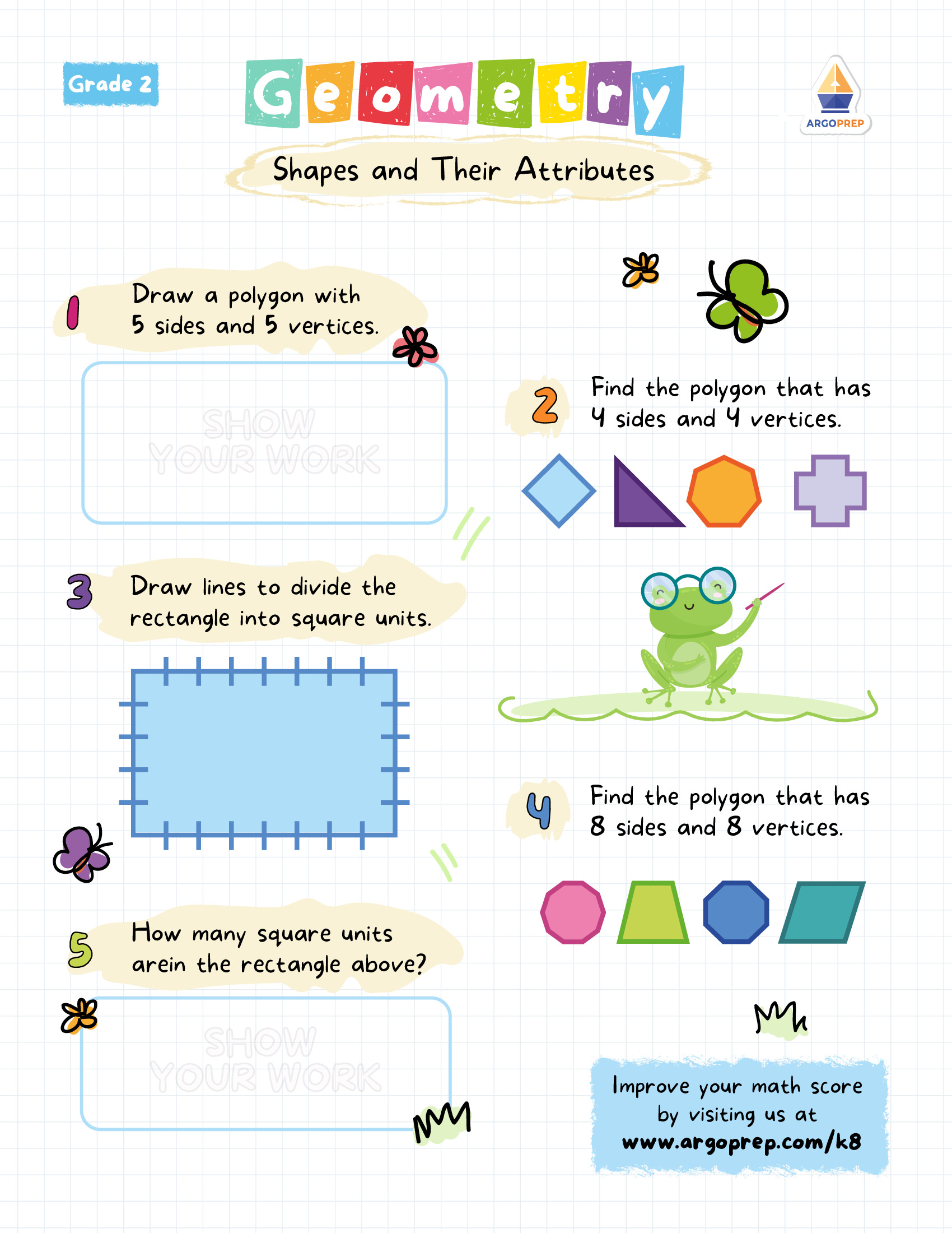 Polygons Worksheet Grade 8