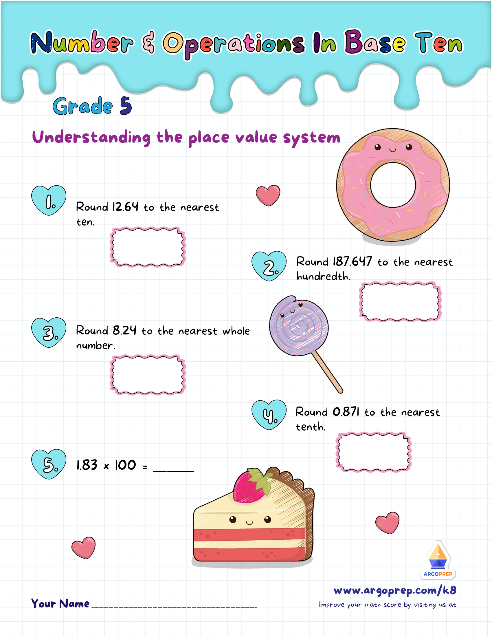 Place Value Worksheets 5th