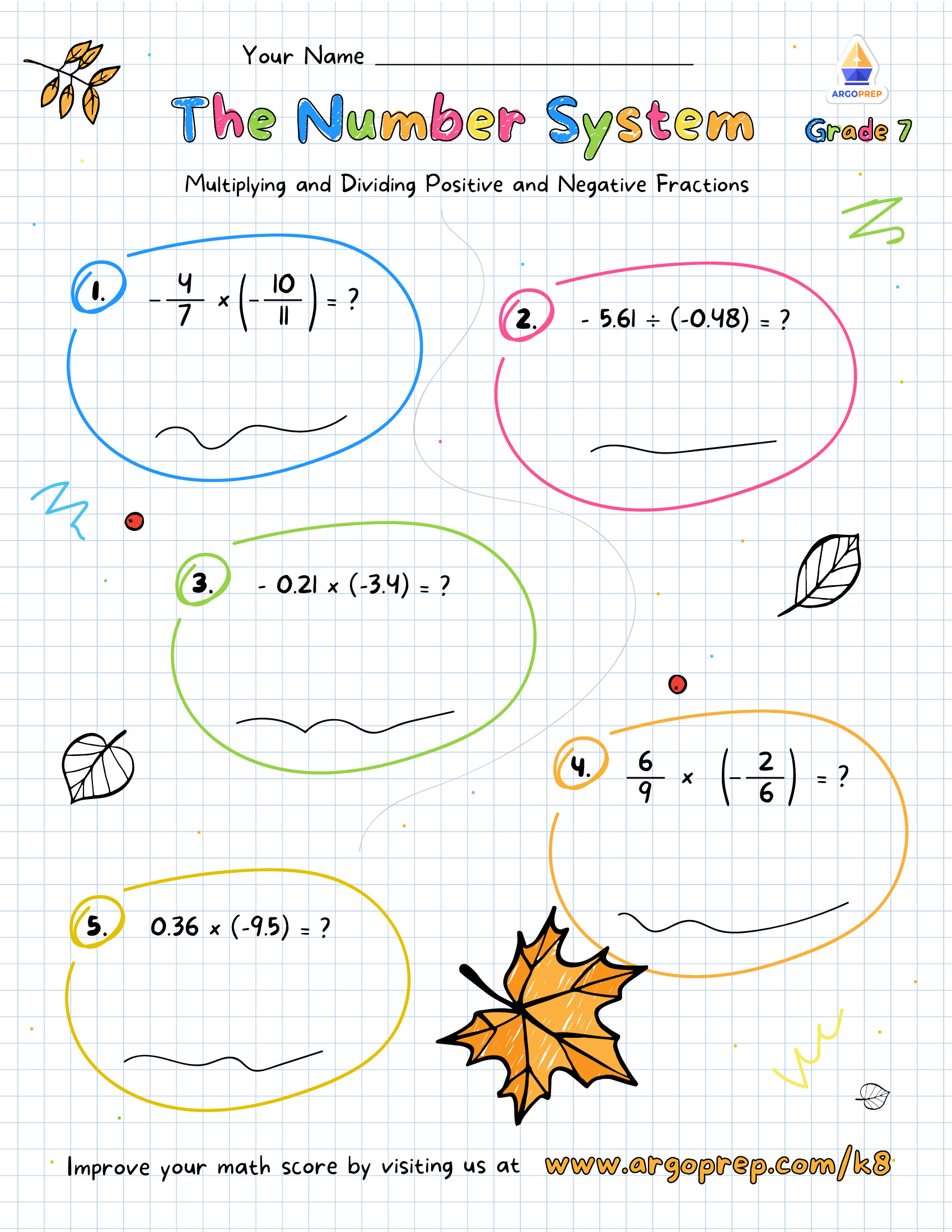 Multiplication Worksheets For 7th Grade