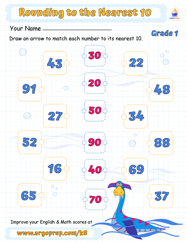 Rounding To The Nearest Tens Worksheet Rounding To The Nearest 10