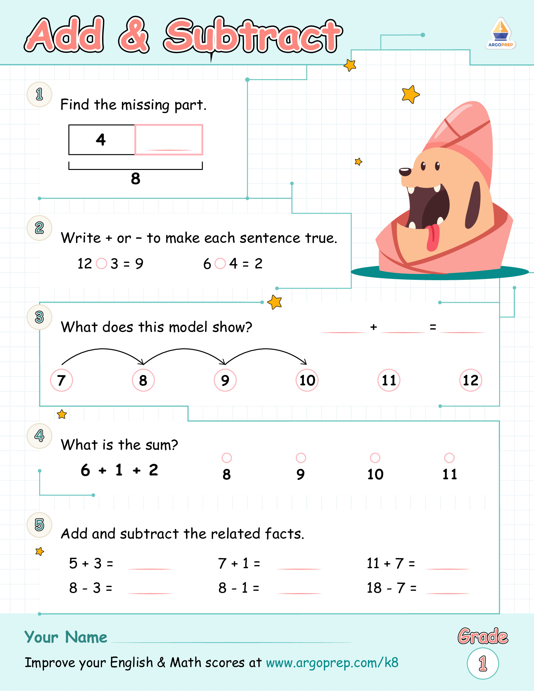 Sum It Up Worksheet Addition Fluency Roll And Solve Sum Up To 5