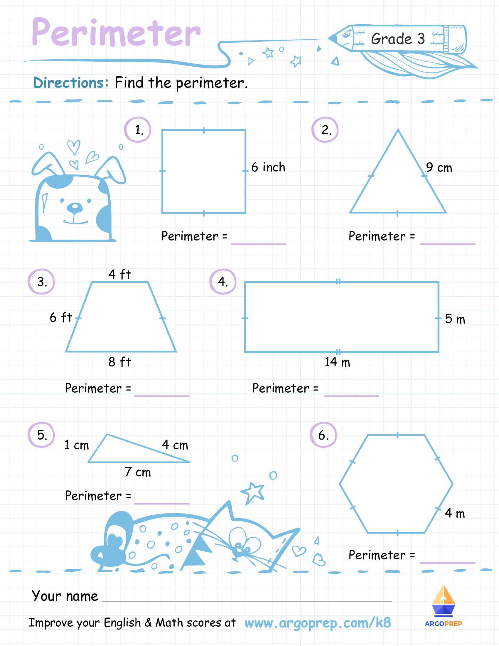 3rd Grade Common Core Area And Perimeter Worksheets Grade 3 Math: What