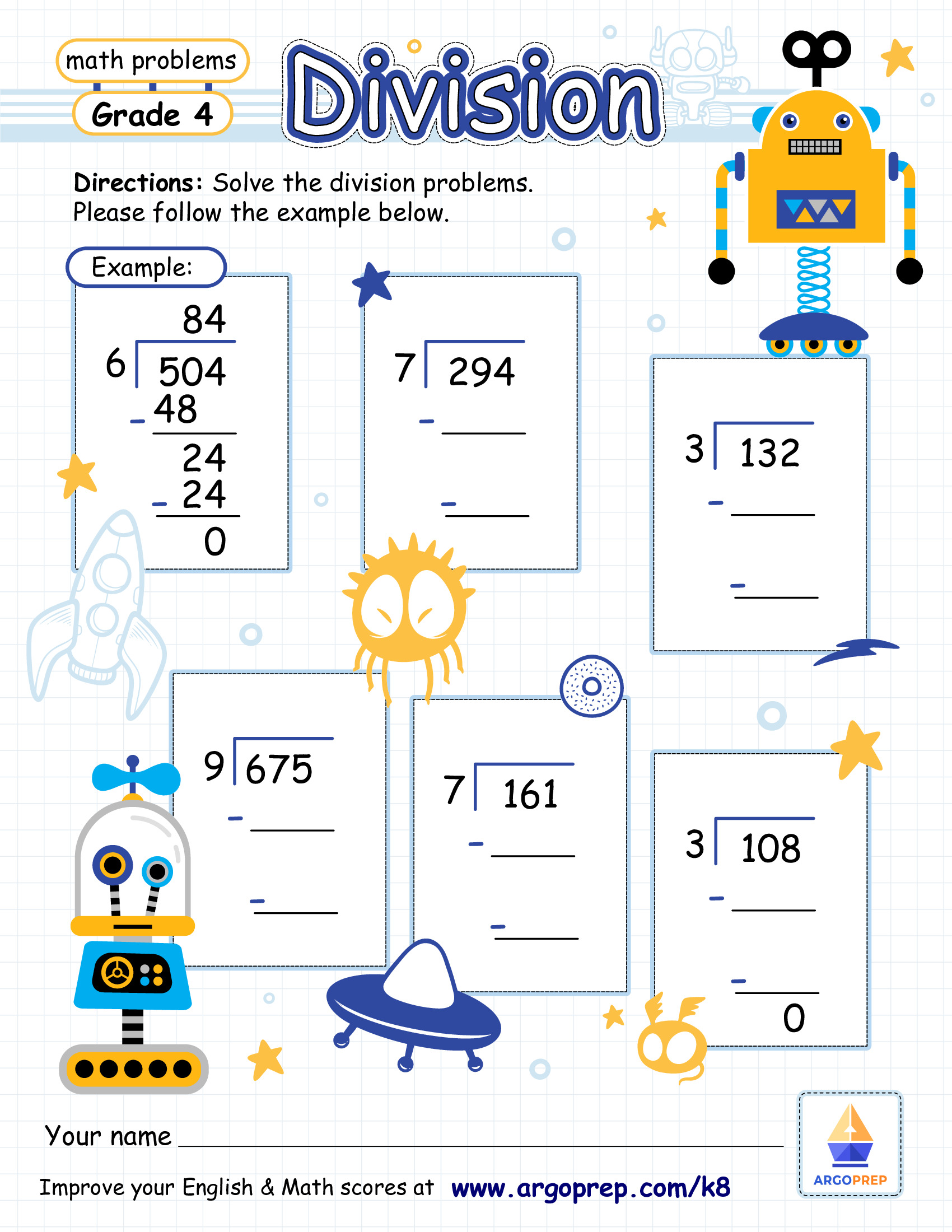 Math Worksheet For Grade 4 Division Schematic And Wiring Diagram