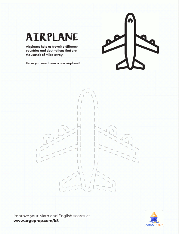 Airplane Worksheets