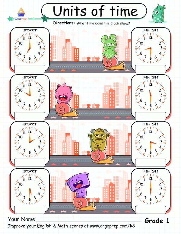 Time Difference Worksheets For Grade